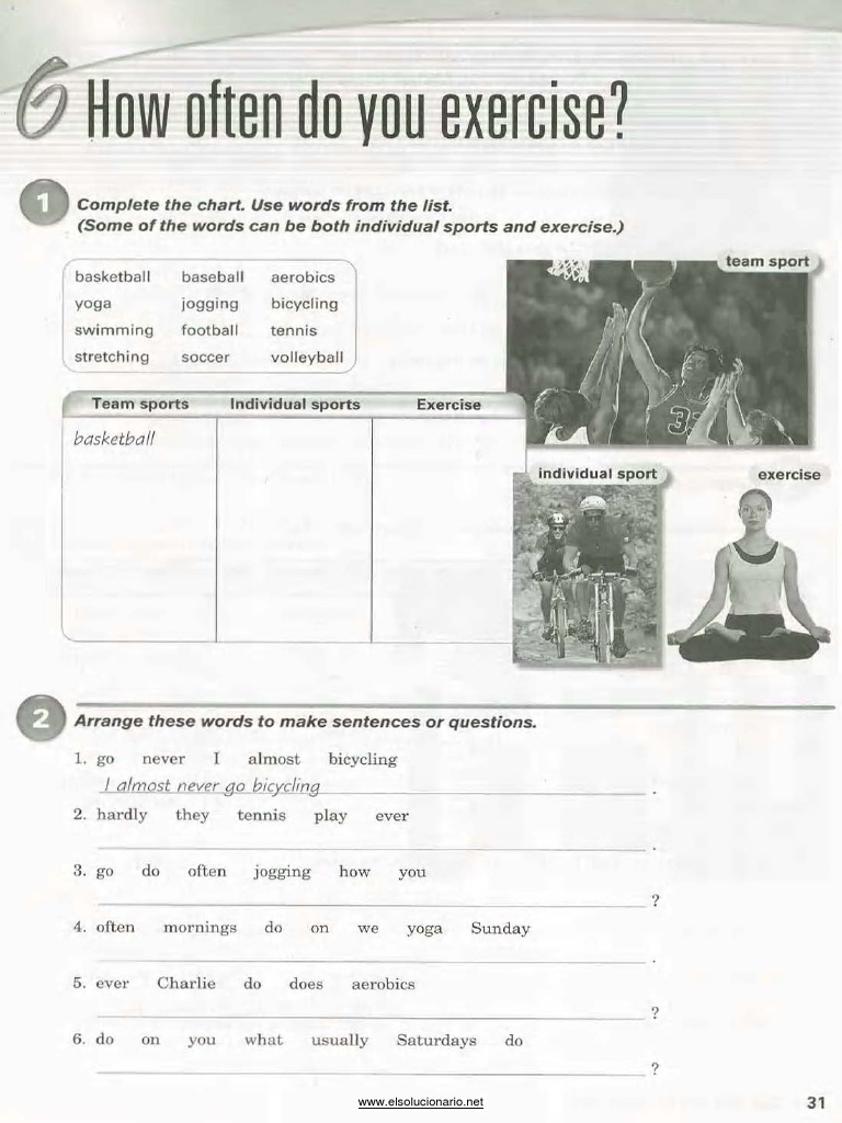 INTERCHANGE 1 - WORKBOOK - 3rd Edition Unit 6 | PDF