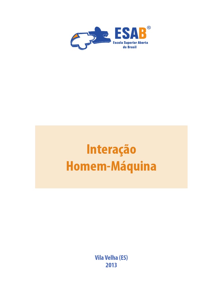 Interface Homem-Maquina - Livro | PDF | Usabilidade | Interface de usuário
