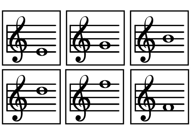 Musical Notes Flashcards | PDF