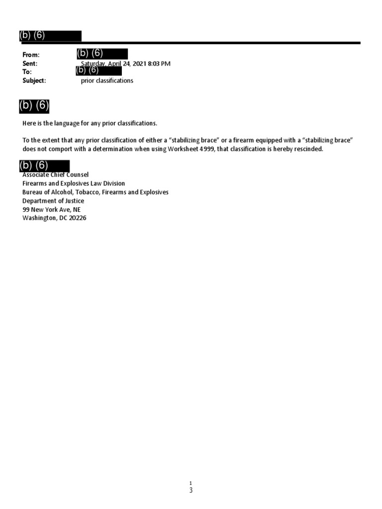 Email by ATF Counsel James Vann 11-30-21 | PDF