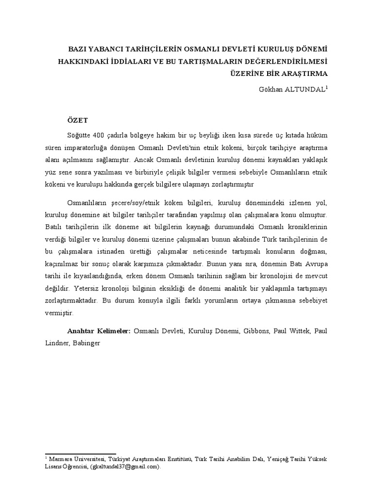 Bazi Yabanci Tar H Ler N Osmanli Devlet Kurulu D Nem Hakkindak DD Alari Ve Bu Tarti Malarin de ...