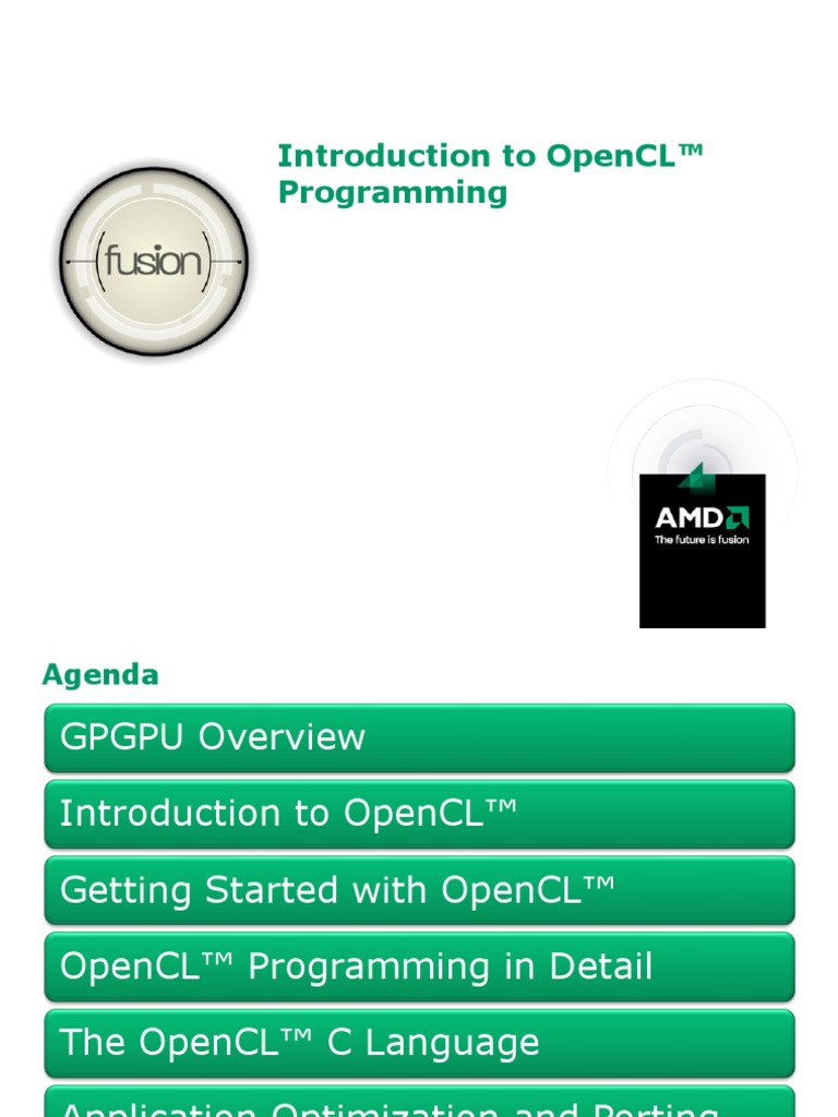 Introduction To OpenCL Programming (201005) | PDF | Graphics Processing ... Introduction To OpenCL Programming (201005) | PDF | Graphics Processing ...