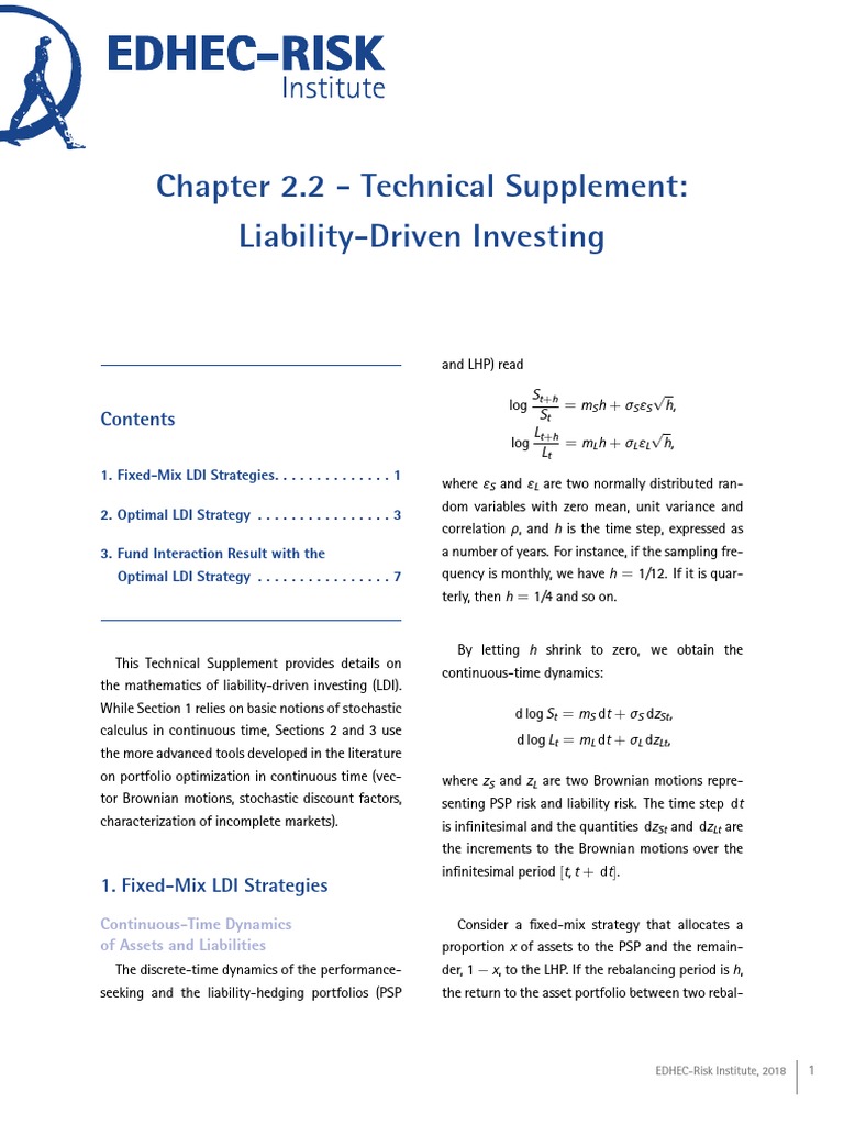 Chapter 2.2 - Technical Supplement: Liability-Driven Investing | PDF ...