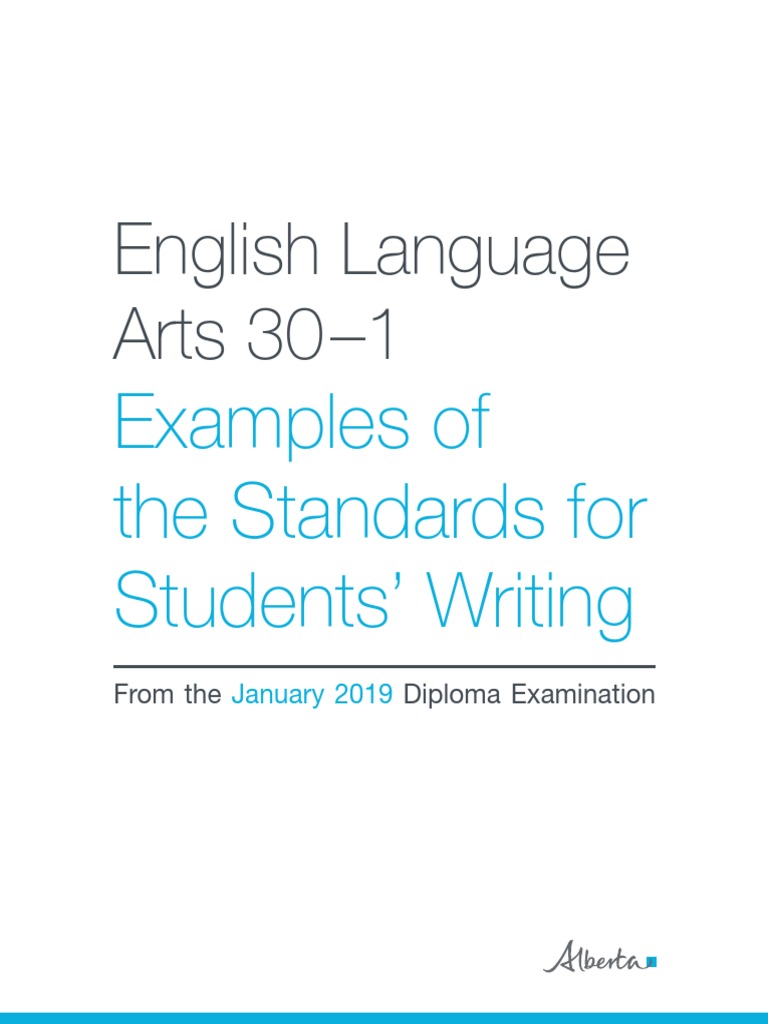 Edc Ela 30 1 Examples Students Writing Jan 2019 | PDF | Test ...
