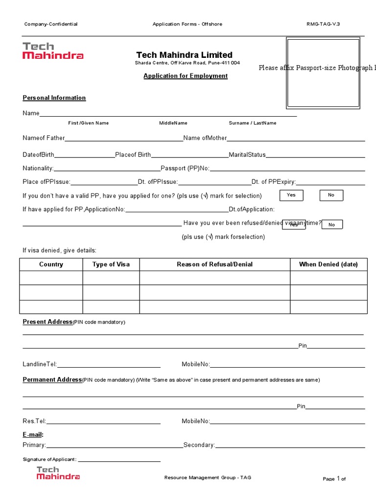 Application Form Offshore - V 3 - 01 Aug 2015 | PDF