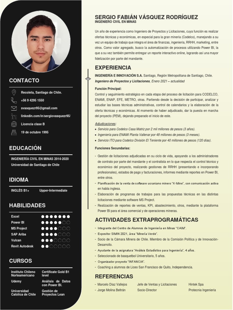 CV Sergio Vasquez | PDF