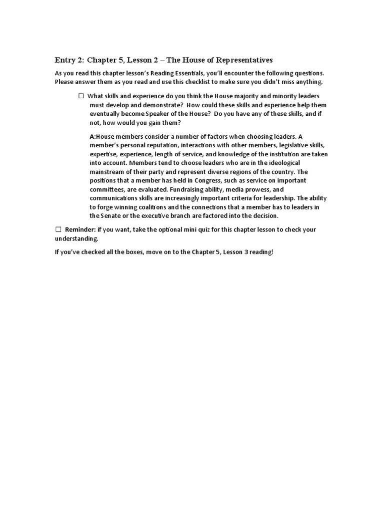 Chapter 5 Lesson 2 | PDF