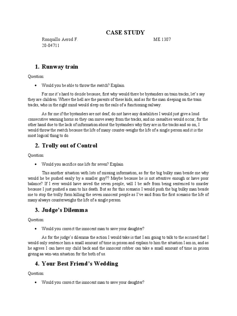Case Study | PDF | Experiment | Whistleblower