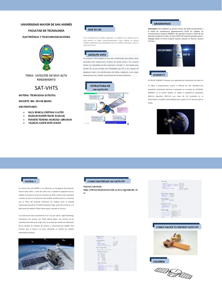Satélites VHTS: Innovaciones y Lanzamientos | PDF | Satélite | Espacio ...