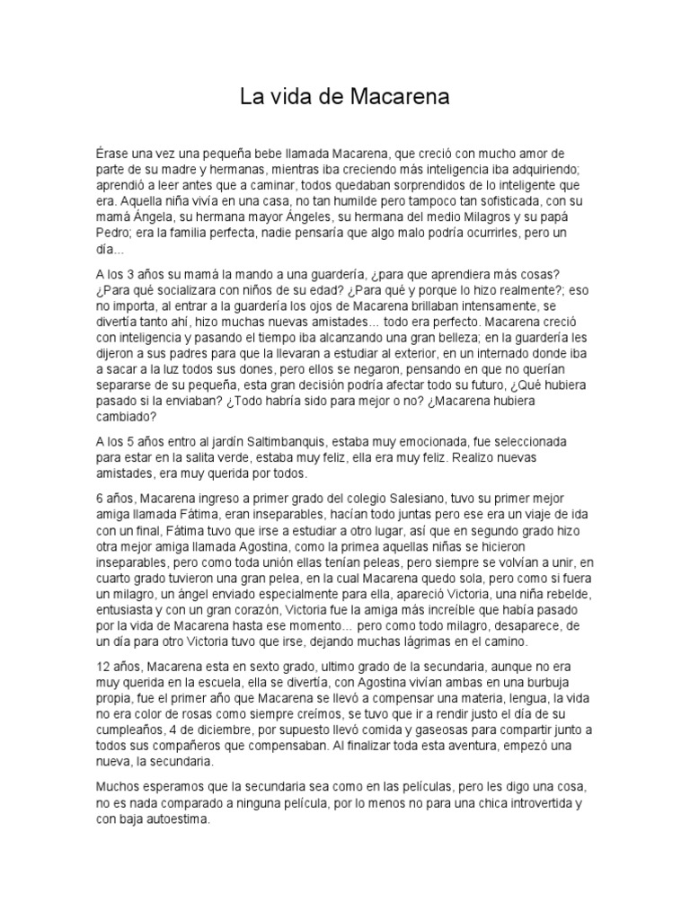La Vida de Macarena | PDF