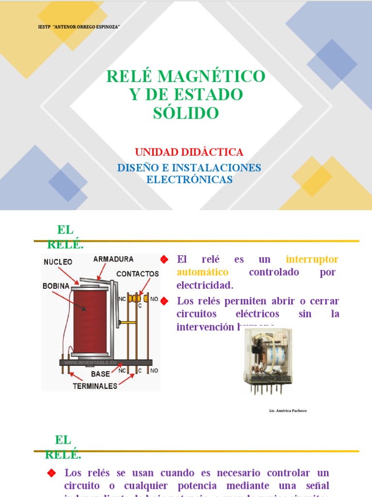 Rele Magnetico y de Estado Solido | Descargar gratis PDF | Relé ...