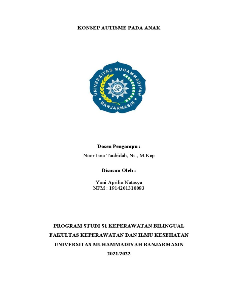 Memahami Autisme pada Anak | PDF