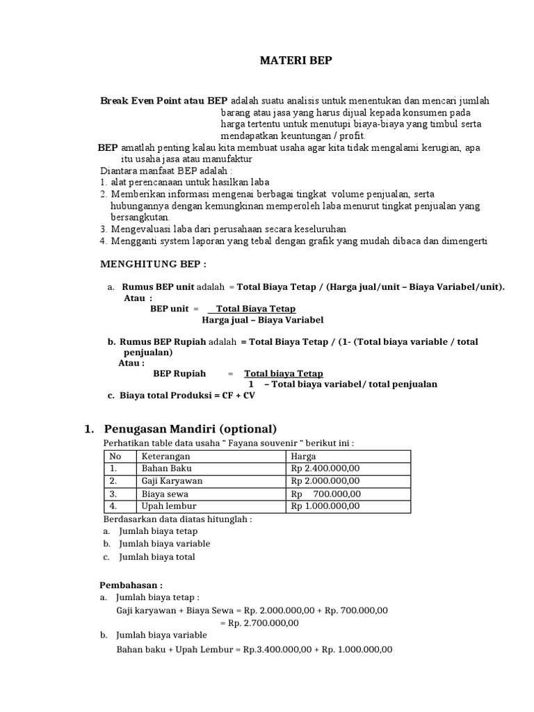 Materi Bep | PDF