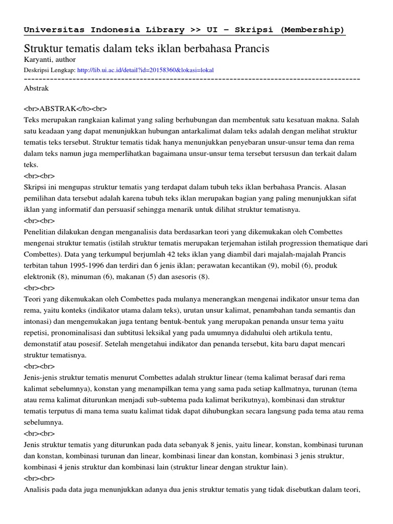 Struktur Semantik | PDF