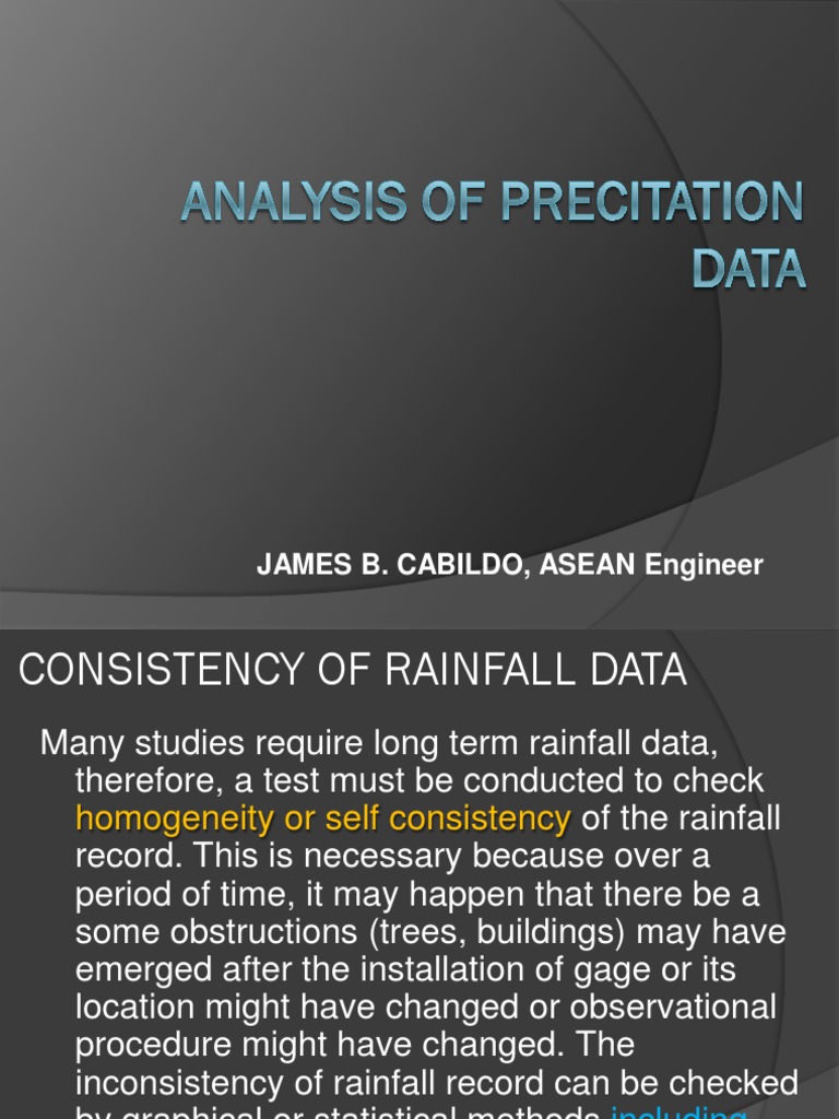 Analysis of Precipitation | PDF
