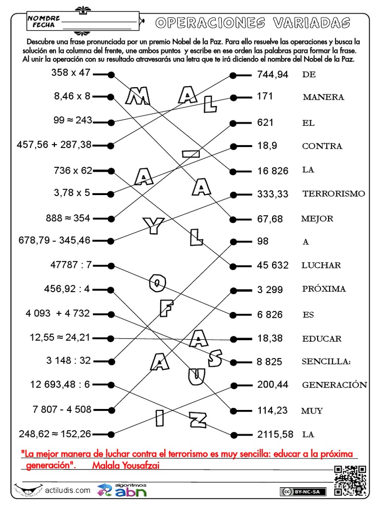 Operaciones Variadas Con y Sin Decimales 02 Sol | PDF