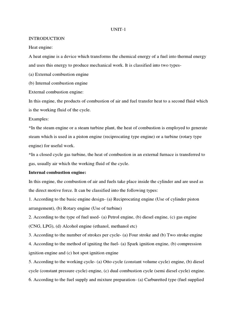 EME Notes Unit 1 | Descargar gratis PDF | Internal Combustion Engine ... EME Notes Unit 1 | Descargar gratis PDF | Internal Combustion Engine ...