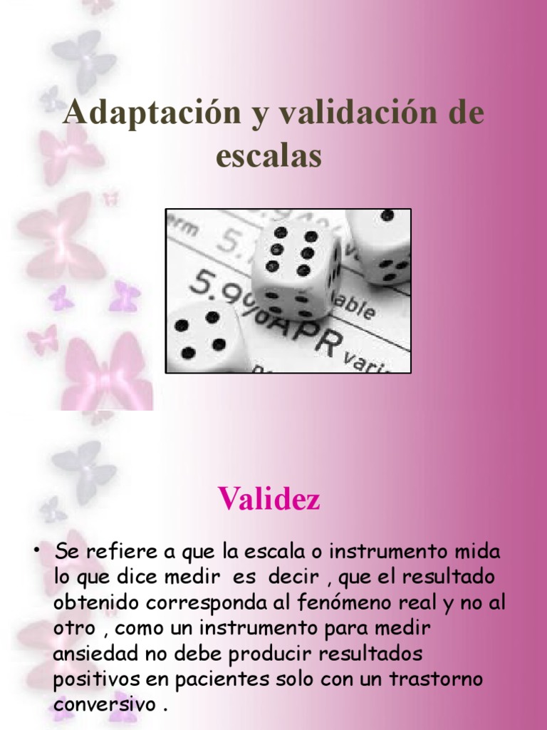 Adaptación y Validación de Escalas | PDF