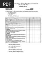 2025 - GR - 12 - Lo Programme of Assessment | PDF