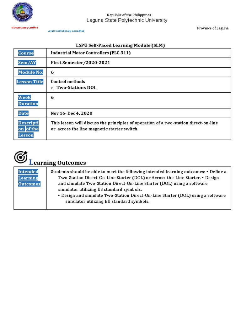 Earning Outcomes: LSPU Self-Paced Learning Module (SLM) | PDF