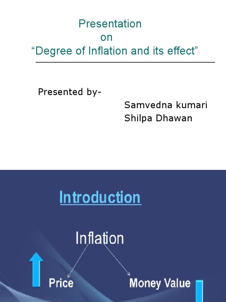Presentation On "Degree of Inflation and Its Effect": Presented By ...