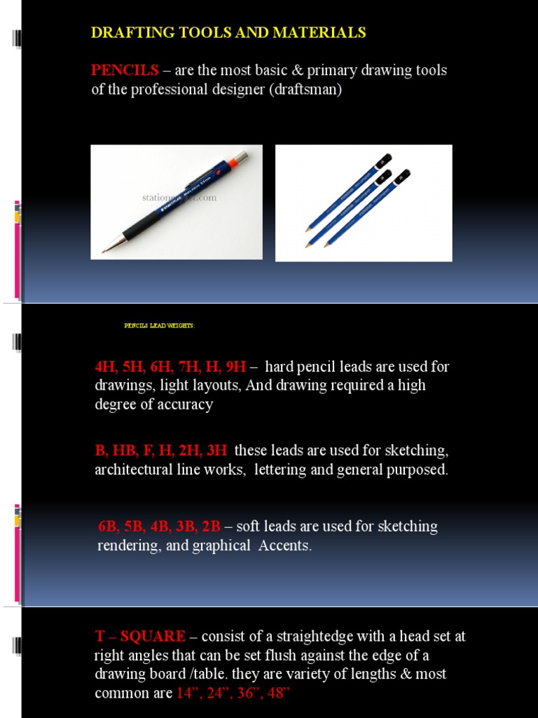Pencils: Are The Most Basic & Primary Drawing Tools of The Professional ...