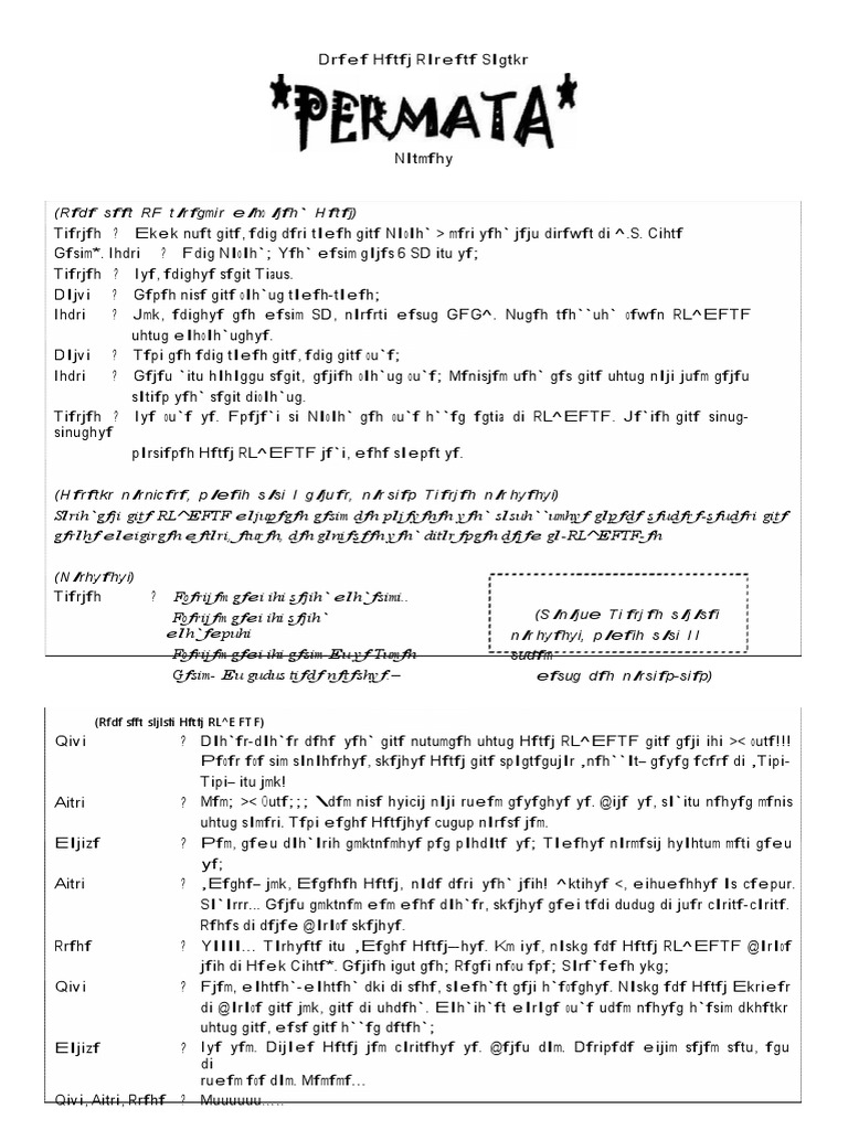 Dialog Drama Singkat Natal Permata Tahun 2013 | PDF | Kesehatan Holistik