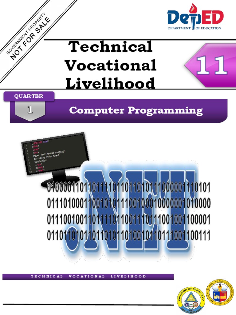 Technical Vocational Livelihood: Computer Programming | Download Free PDF | Computer Data ...