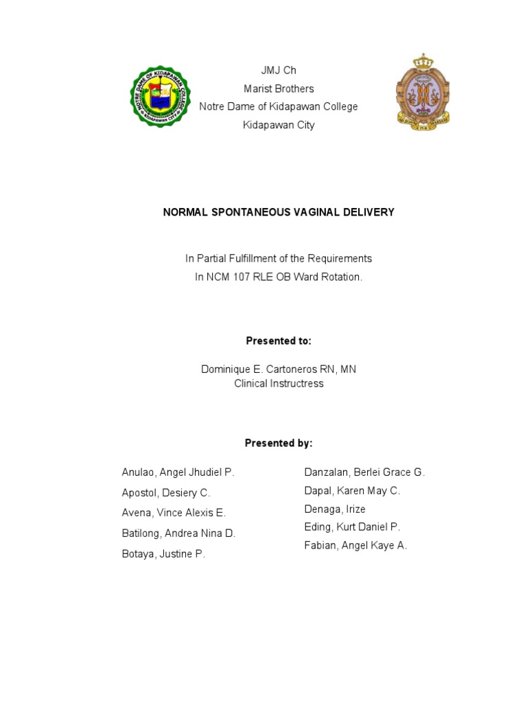 NSVD Case Study Final | PDF | Childbirth | Pregnancy
