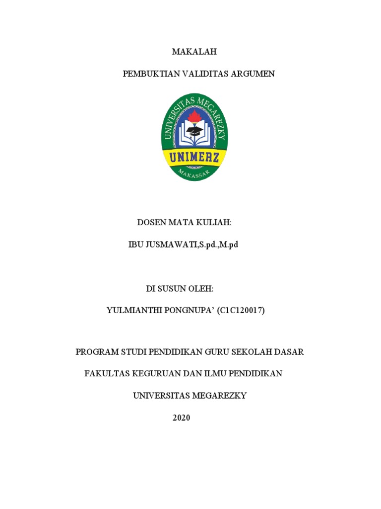 Pembuktian Validitas Argumen | PDF