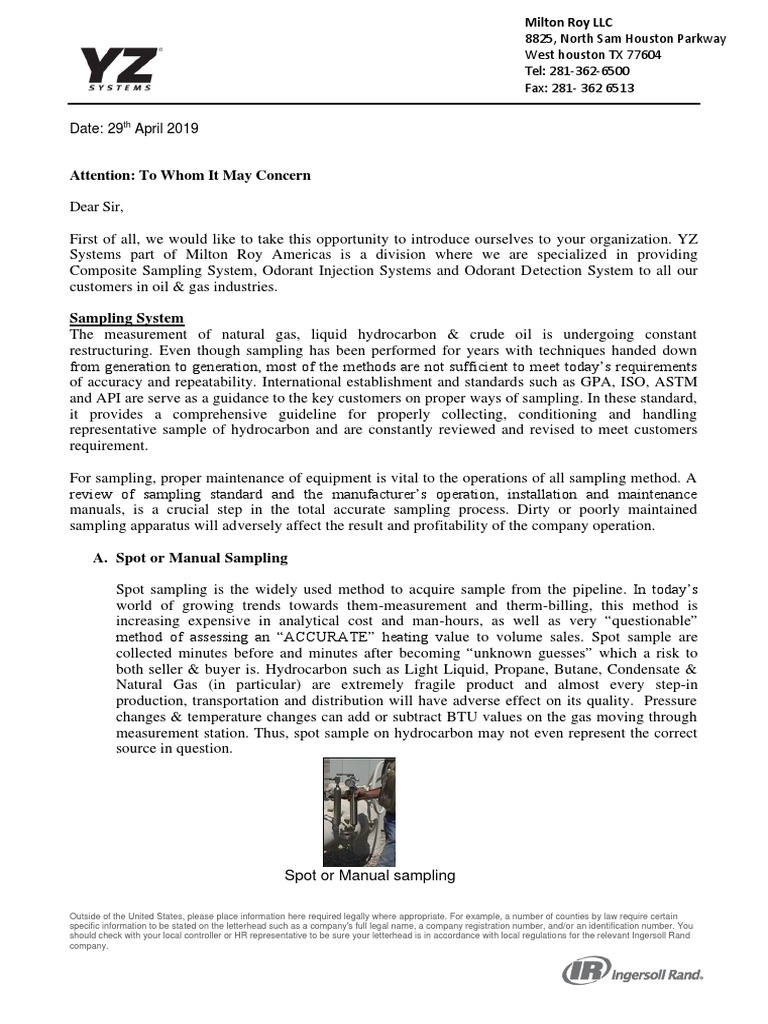 YZ Product Introduction - Odorant Package | PDF | Natural Gas | Odor