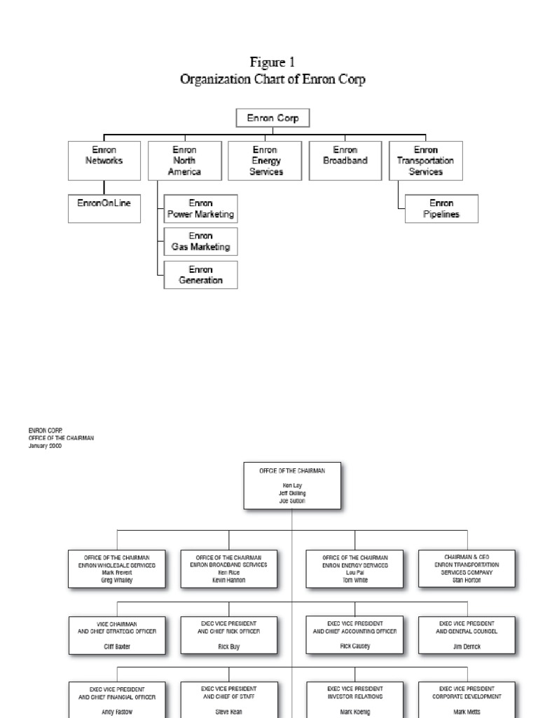Enron Org Charts | PDF