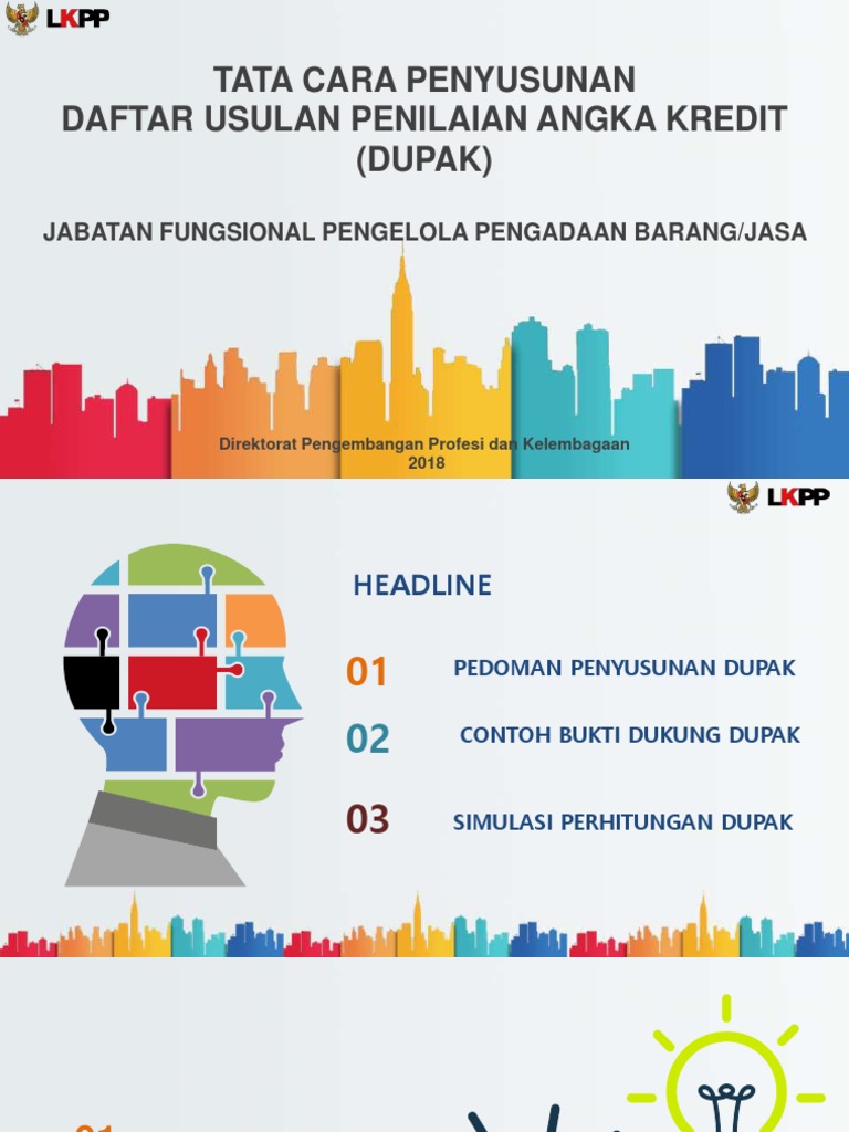 Penyusunan DUPAK Contoh Bukti Dukung 4 April 2018 | PDF