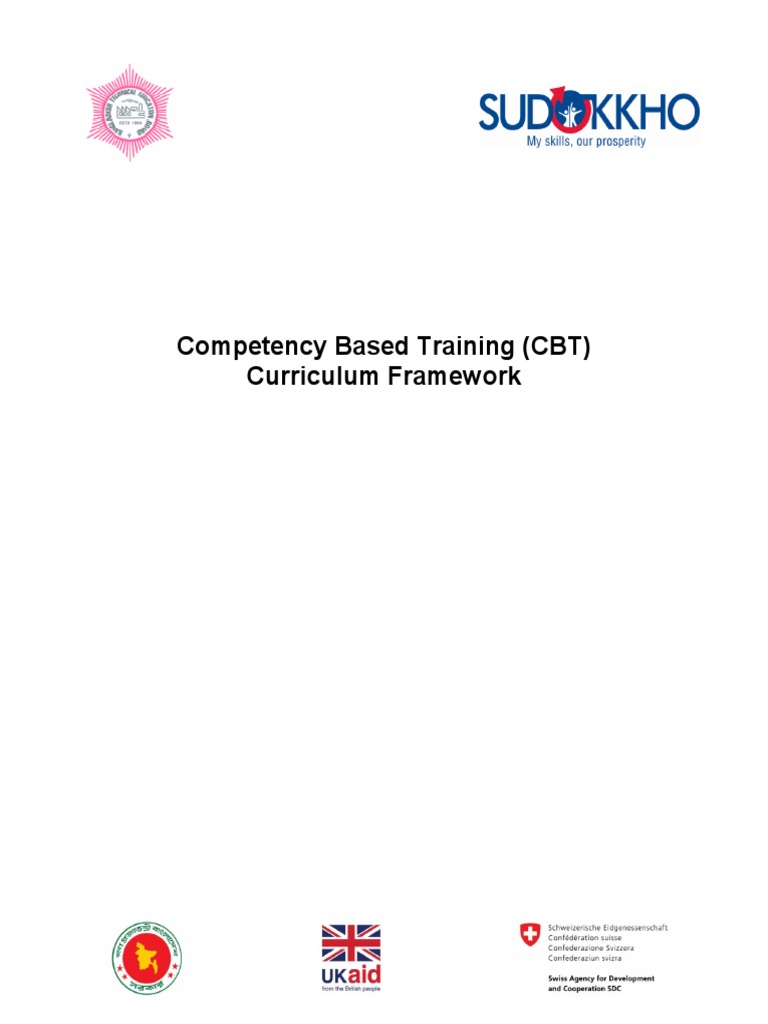Competency Based Training (CBT) Curriculum Framework | PDF | Educational Assessment | Competence ...
