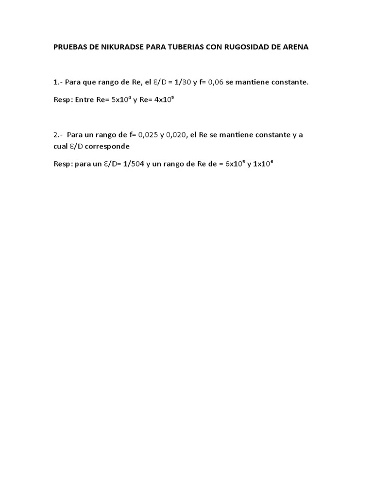 Clase 16-10. Nikuradse | PDF