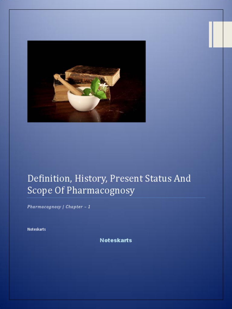 Chapter 1 Chapter 1 - Definition History Present Status and Scope of ...
