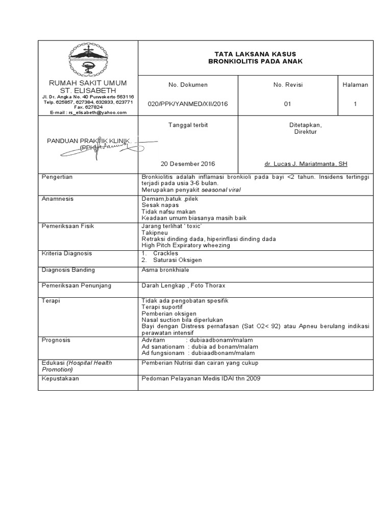20 Bronkiolitis Pada Anak | PDF