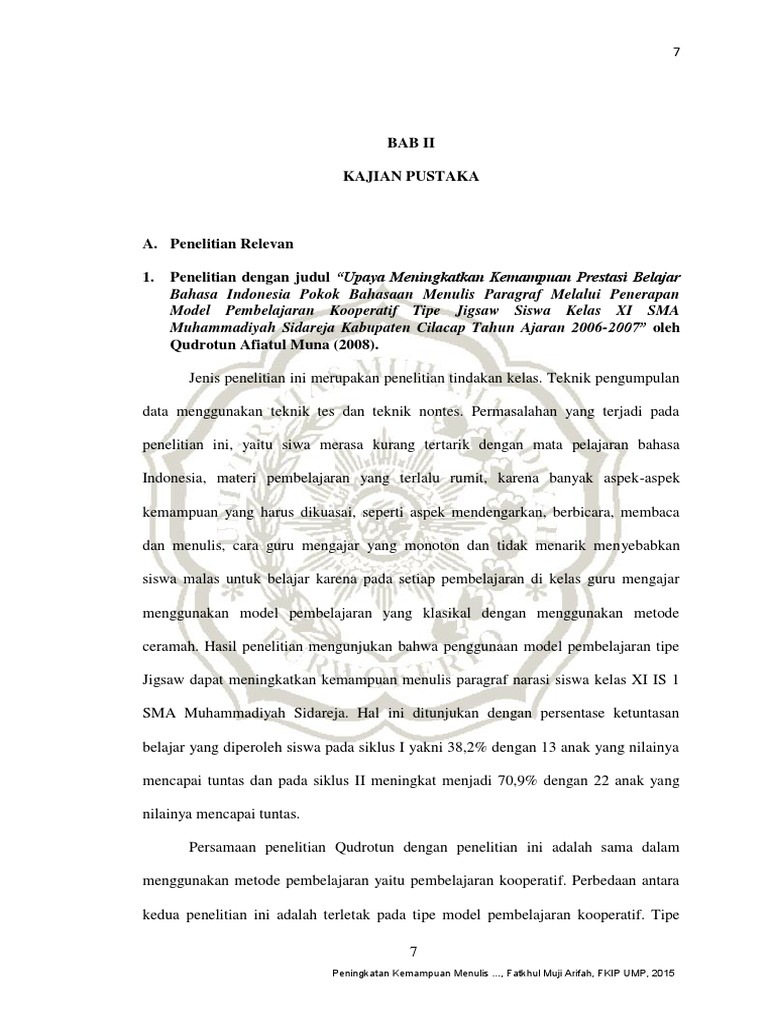 Contoh Bab 2 | PDF | Karier & Perkembangan