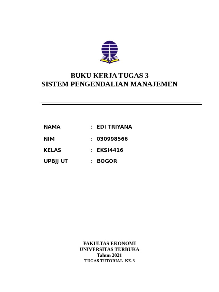 Sistem Pengendalian Manajemen UT | PDF