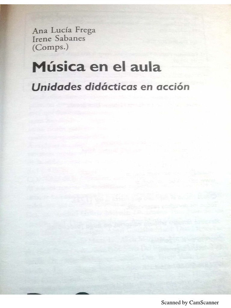 FREGA - MÚSICA EN EL AULA - FREGA Y SABANES - PDF Versión 1 | PDF ...
