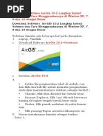 PANDUAN INSTALASI APLIKASI ARCGIS 10.8 (Happy Mapping) | PDF