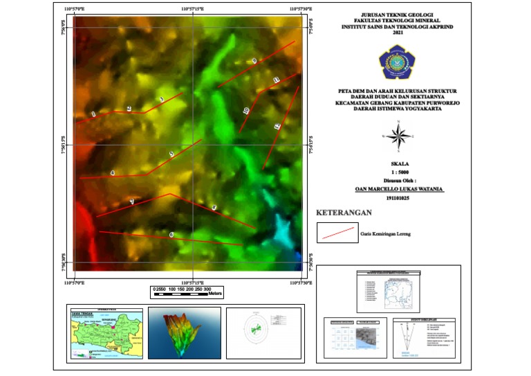 Peta Dem Dan Arah Kelurusan Struktur - Oanmarcellolukaswatania ...