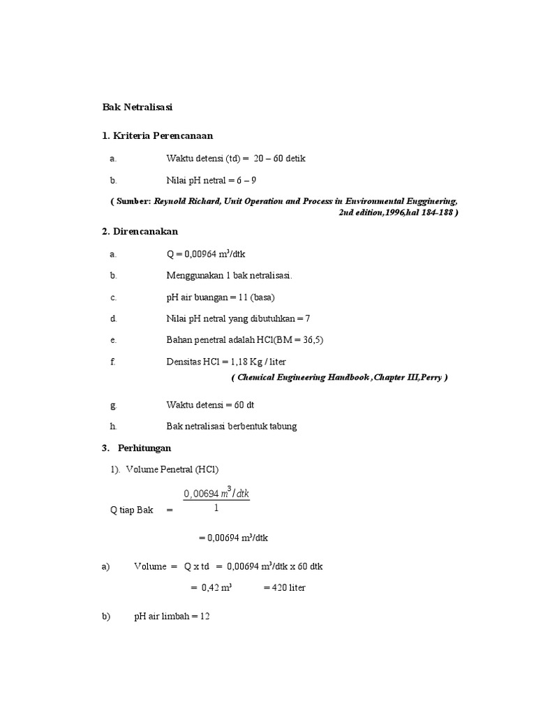 Bak Netralisasi | PDF