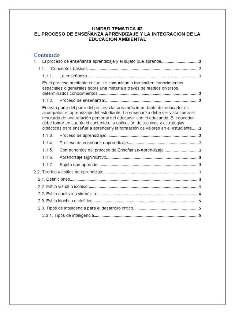 Unidad Tematica 2 | PDF | Aprendizaje | Inteligencia Unidad Tematica 2 | PDF | Aprendizaje | Inteligencia