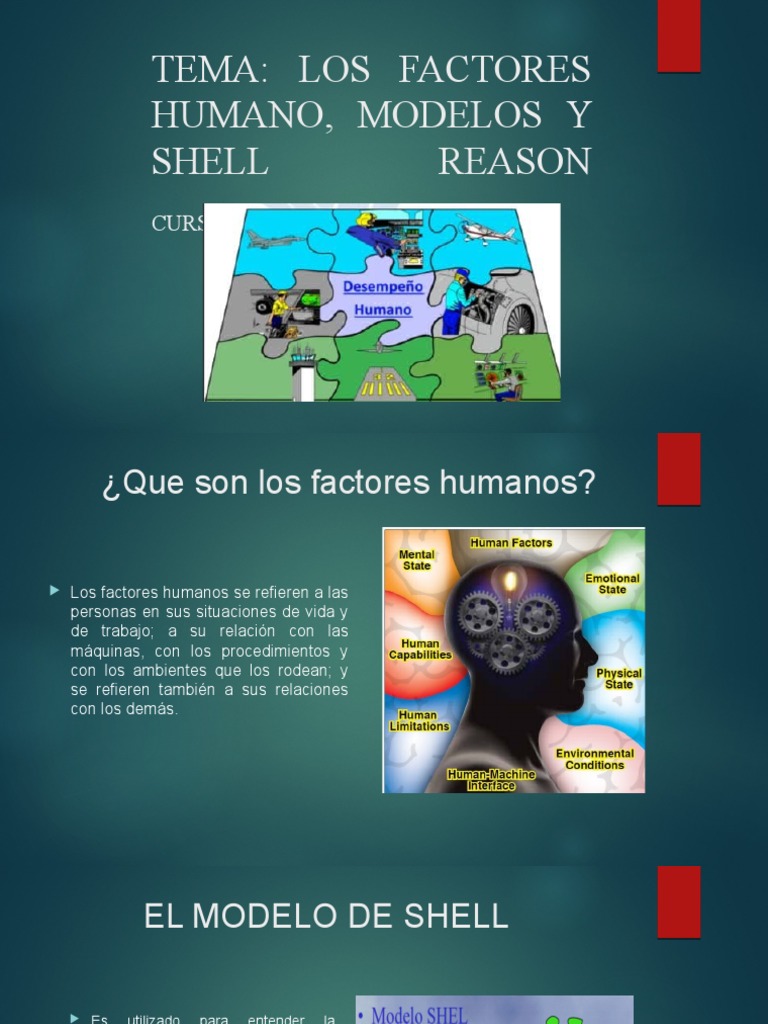 Factores Humanos y Modelo SHELL en Aviación | PDF | Software | Sistema