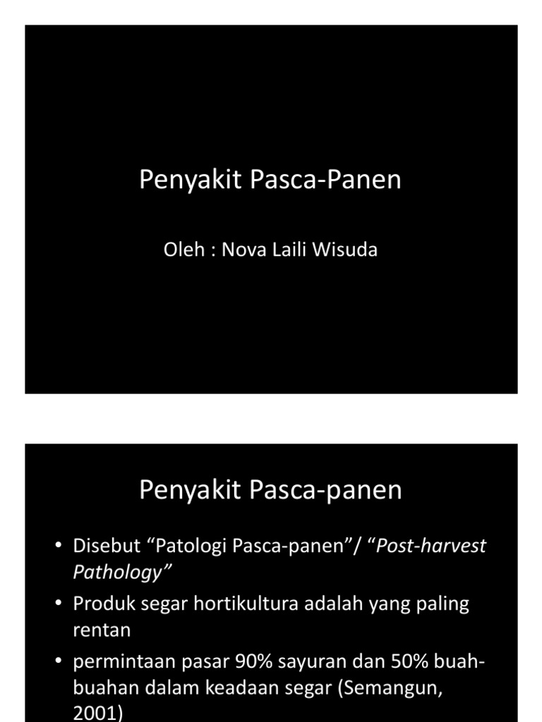 Penyakit Pasca-Panen | PDF