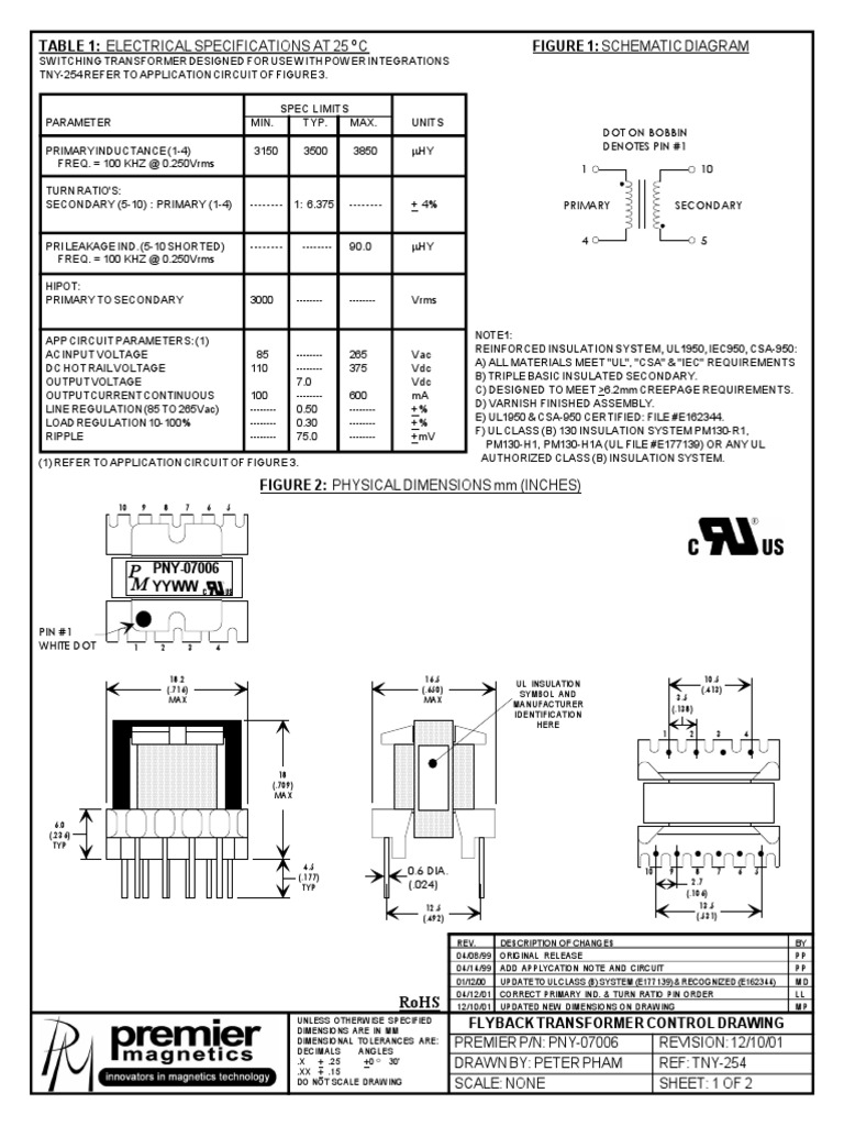Table 1: Electrical Specifications at 25 Figure 1: Schematic Diagram ...