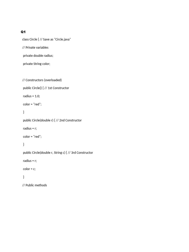Lab5 Oops Pdf Programming Constructor Object Oriented Programming
