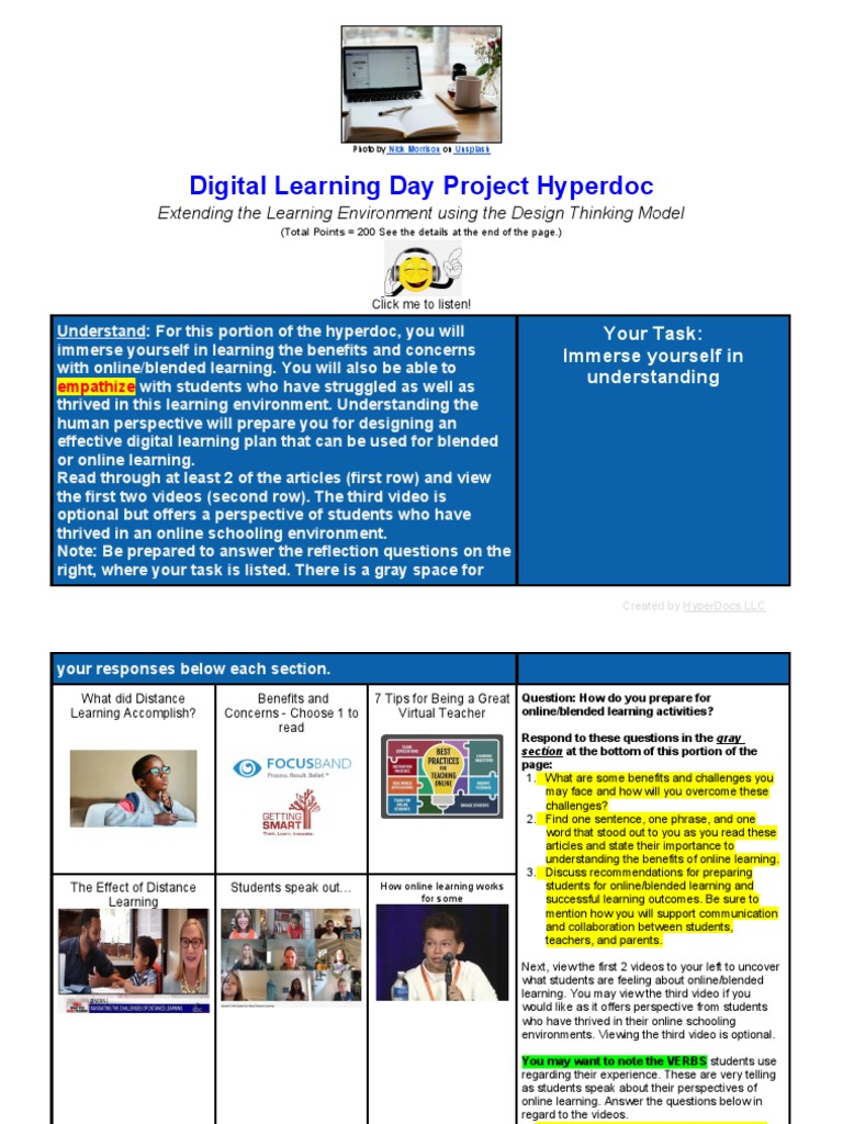 Meagan Sarno Digital Learning Day Project Hyperdoc Lesson Template 2021 ...