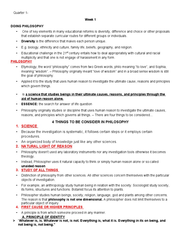 Week 1 Doing Philosophy | PDF | Knowledge | Epistemology